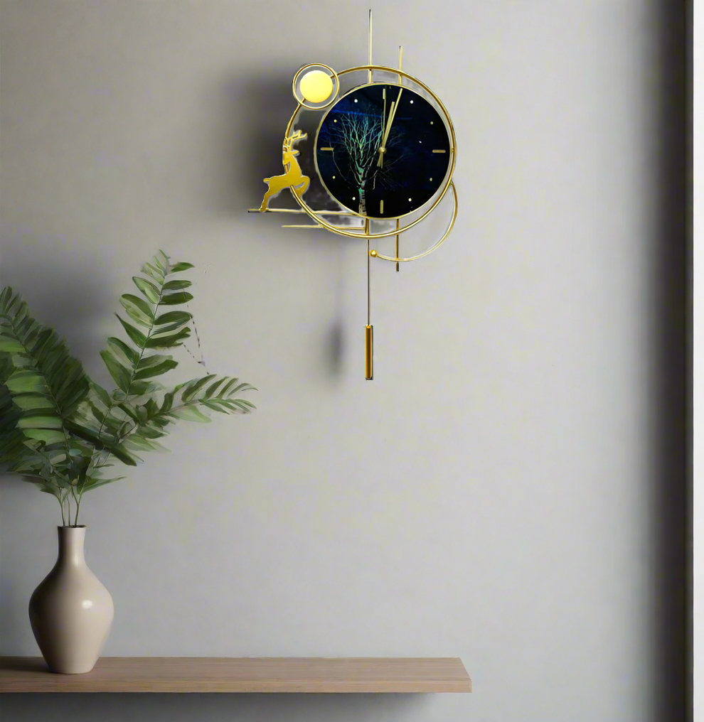 Celestial Deer Wall Clock – Artiksha Collections